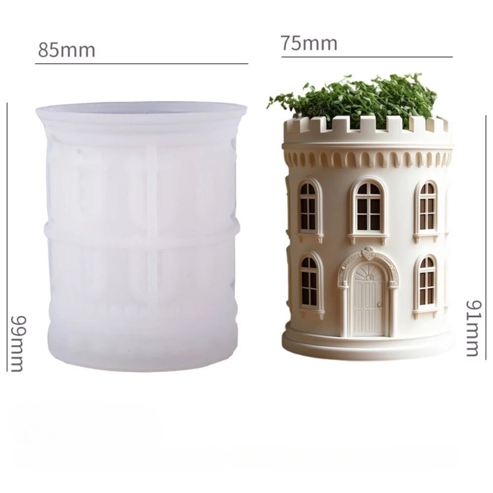 Силиконовая форма для свечей "Замок"