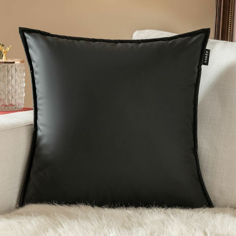 Подушка из кожи личи, высококачественная кожа, технология защиты от царапин кошек, экокожа, диван, гостиная, прикроватная подушка, наволочка, настраиваемая