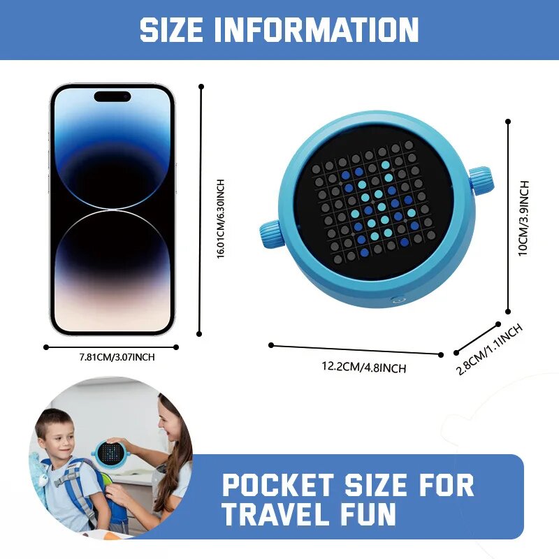 Электронная игровая доска Реверси для детей и взрослых Синий, A