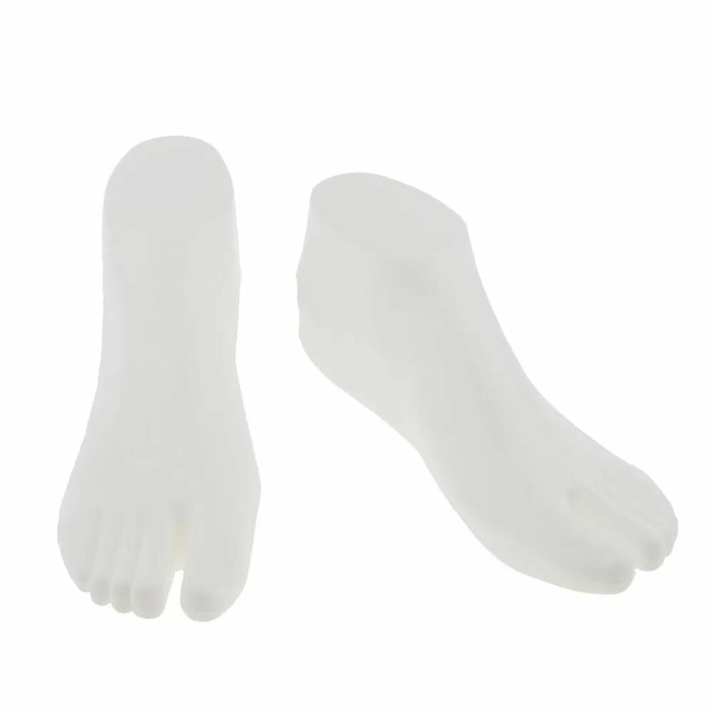 Женский манекен ноги для демонстрации носков, обуви, сандалий и украшений на щиколотке, модель ступни, подставка, белый пластик