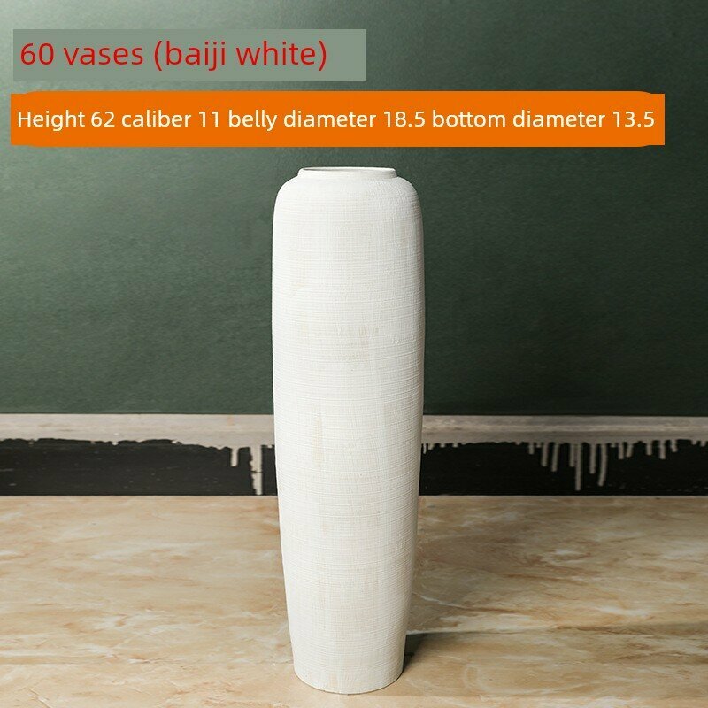 Керамическая ваза из Цзиндэчжэня, большая напольная ваза для цветов, подходит для аранжировки золотых тростников и