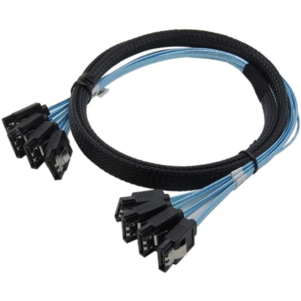 Кабель SAS Кабель Sata High Speed 6Gbps 4 Ports/Set High Quality для Server 0.5 Meter