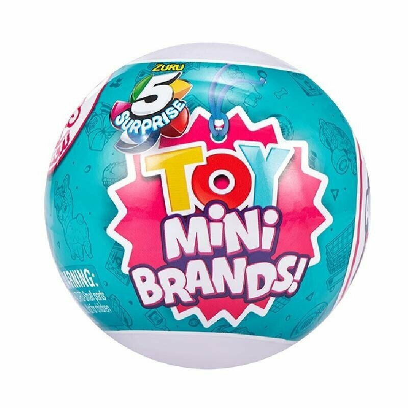 Игрушка пластиковая 5 surprise mini brands series 2 blind ball, стиль d