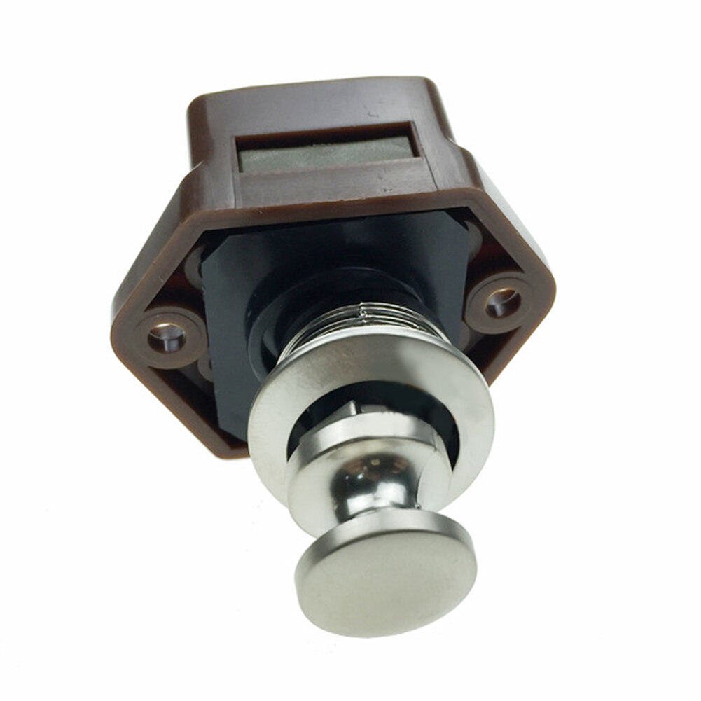 Camp Car Push Lock для авто, РВ, каравана, лодки, дома, шкафов, ящиков, кнопочных замков, мебельных дверных замков, тип 5200-BN, 5200-W, 5200-WN, 5200-PN, материал цинк сплав+пластик, диаметр отверстия 20мм, толщина панели двери 14-16мм, размер