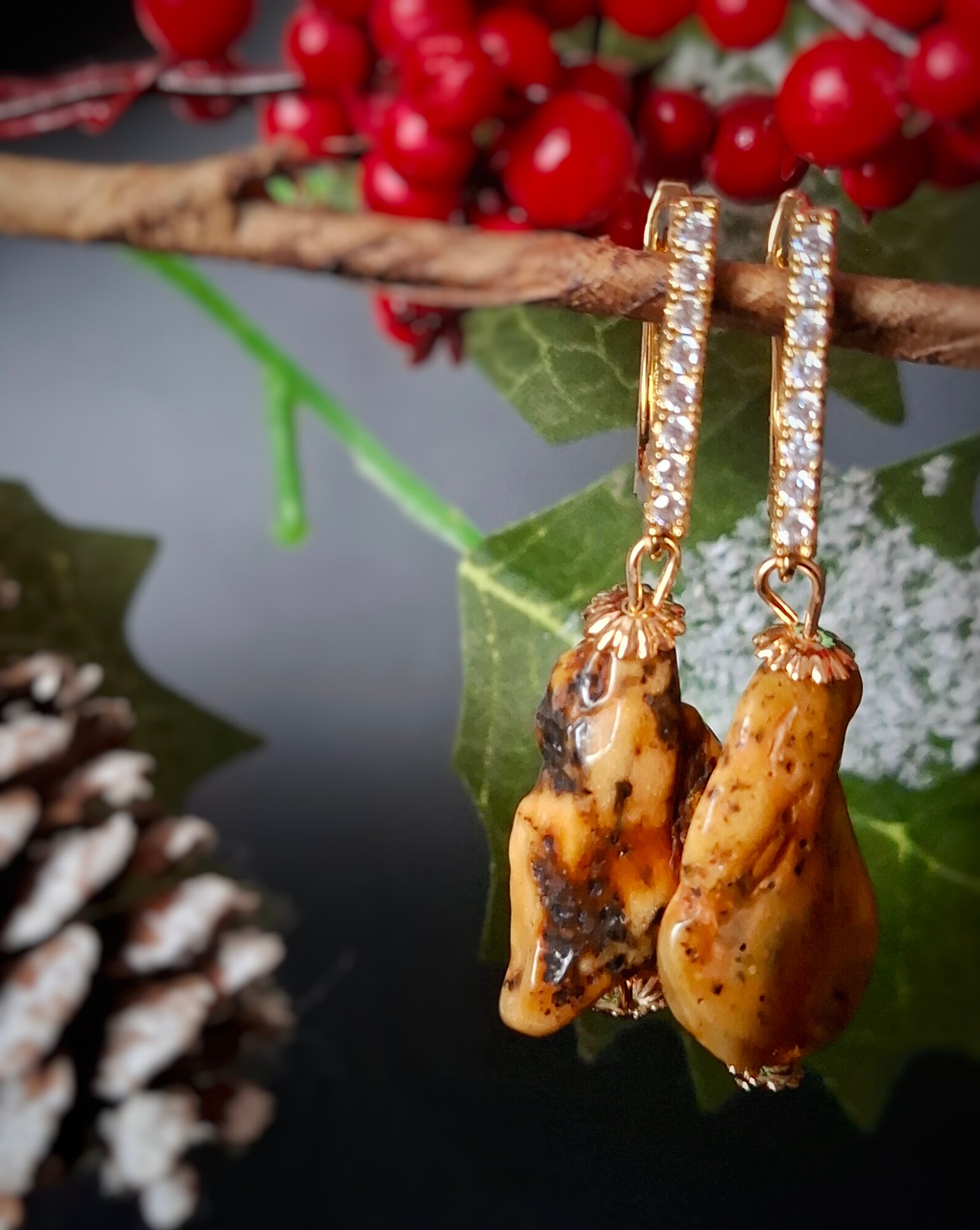 Серьги Натальины самоцветы