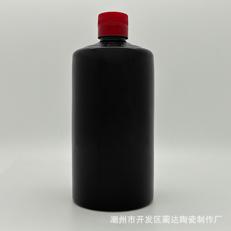 Керамическая бутылка для вина в форме Мао, бутылка Маотай с тремя кольцами, 0.5kg глиняная бутылка, бутылка Маотай, винный горшок, бутылка для выдержанного вина, винный кувшин