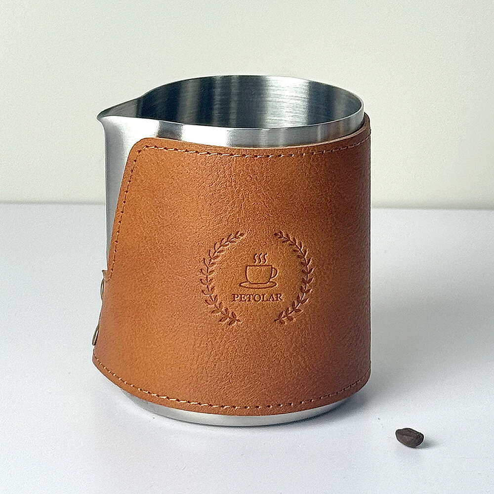 Кувшин для латте-арта с изолированной оболочкой, безручный кувшин для латте-арта, носик, итальянский стиль, 600 мл, кувшин для взбивания молока