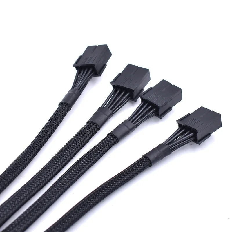 4x8-контактный PCI-e на 16-контактный (12 + 4) разъемы PCI-e 5.0 12VHPWR, 16P удлинительный кабель с рукавами, совместимый с графическим процессором серии RTX 4090
