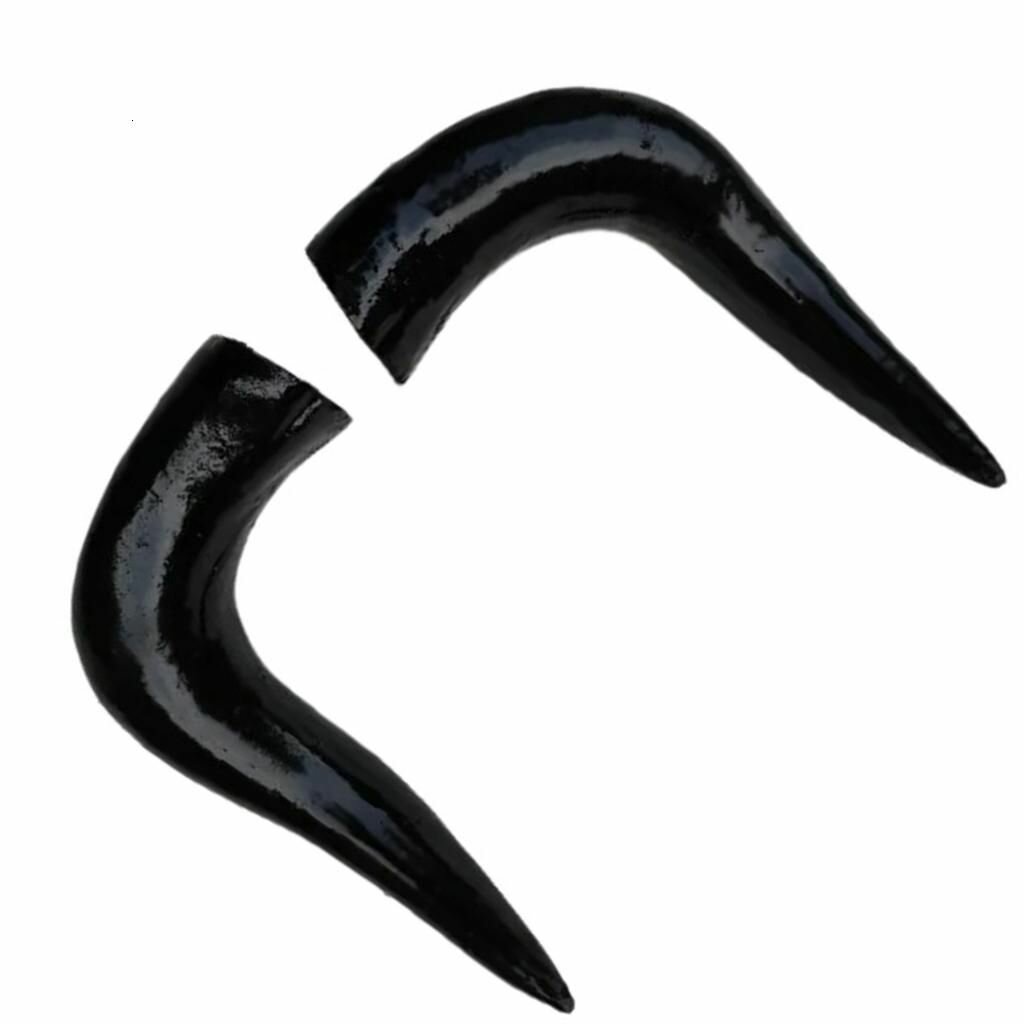 Реалистичные рога быка для Хэллоуина и косплея, Черный - средний размер