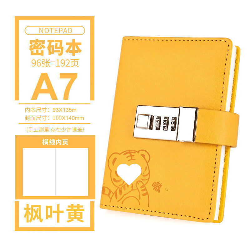 Книга паролей, милый девичий дневник с замком в форме сердца, A7, портативный маленький изысканный блокнот для девочек, независимая станция