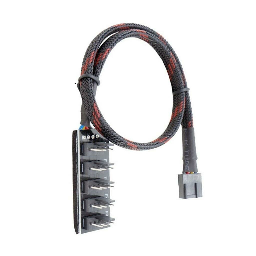 Сетка из высокопрочной косы с 5 портами PWM и паяными соединениями, Красный и черный