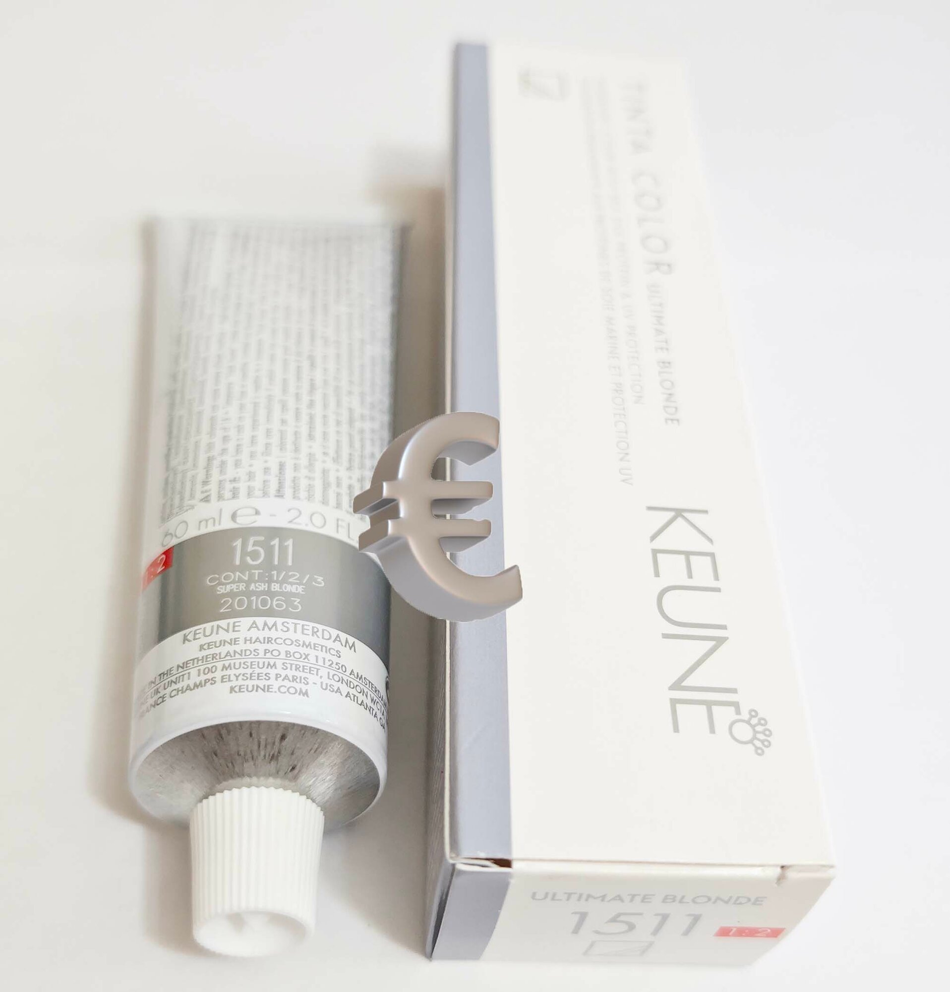 Keune Tinta Color 1511 Краска Тинта Ultimate Blonde Супер пепельный блондин Перманентный краситель 60 мл