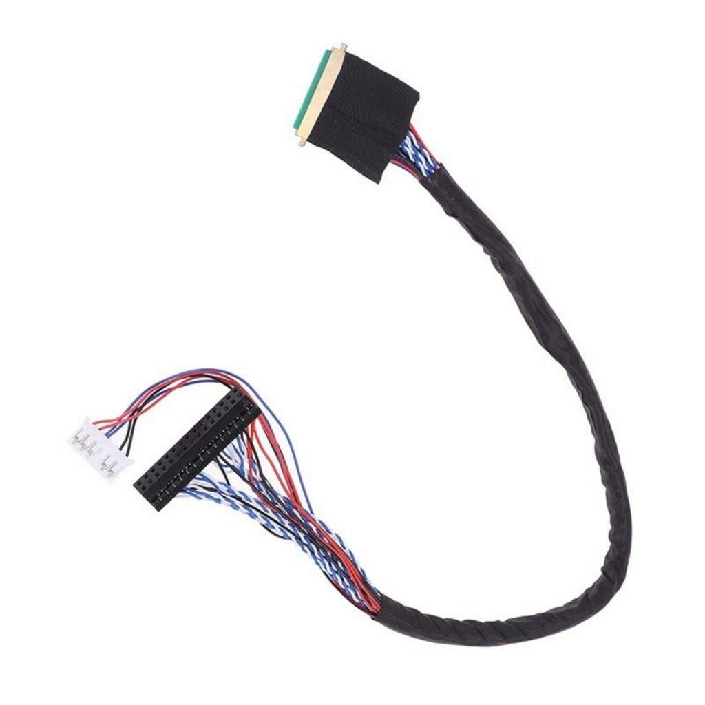Кабель LED LCD LVDS 40Pin, двухканальный, 6 бит, Двойные 6 линий 25 см
