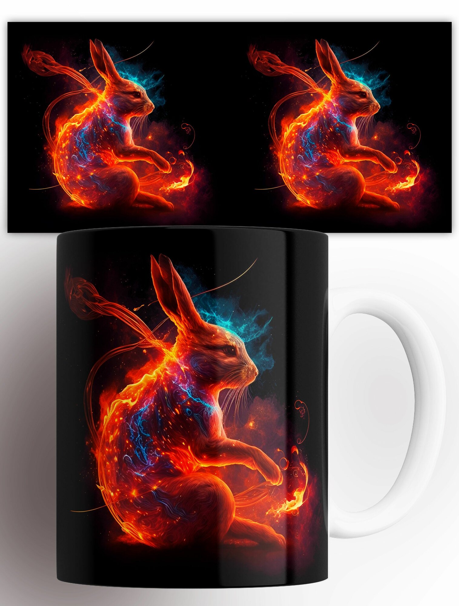 Кружка Кролик неон 330 мл