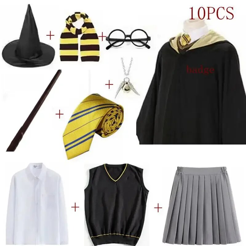 Костюм Гермионы из Гарри Поттера XXL, 10pcs4