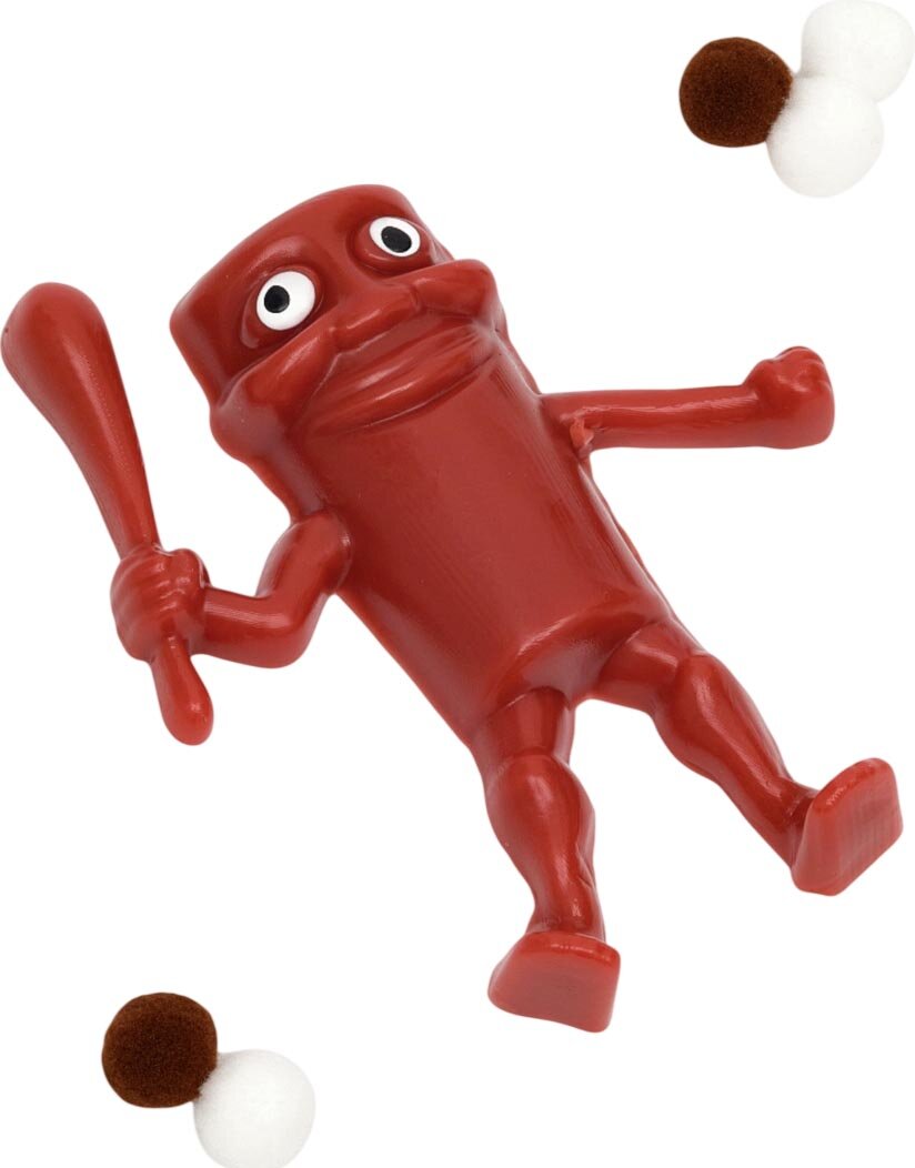 Мялка антистресс "Бревно с дубинкой", мягкая сжимаемая игрушка-антистресс, успокаивающая жмякалка, развивающий сквиш для детей