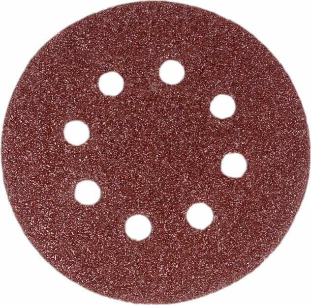 Круг абразивный перфорированный 8 отверстий, 125, Р36, 5 шт MD-STARS 5KAS1258P36
