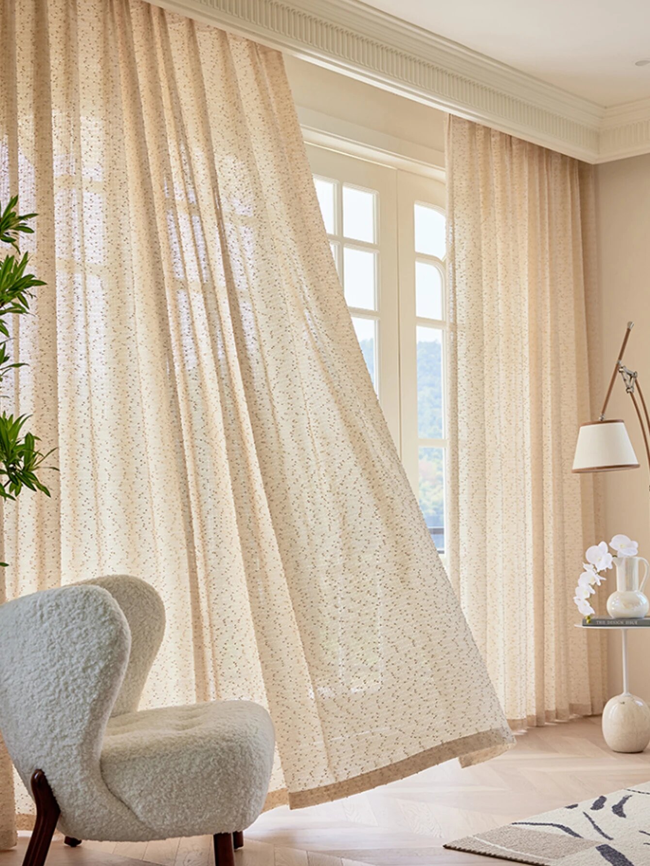 Цветочные шторы во французском стиле, Полупрозрачные шторы, Непрозрачные гостиные, Спальни, Балкон, Эркеры, Легкая роскошь