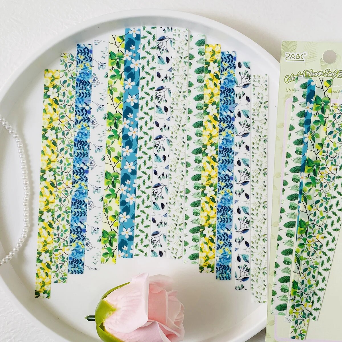 Набор Винтажных Цветочных Наклеек Journamm, 20 Шт, Для Декора Дома, Животных, Длинных Полосок, Скрапбукинга, Дневника, DIY