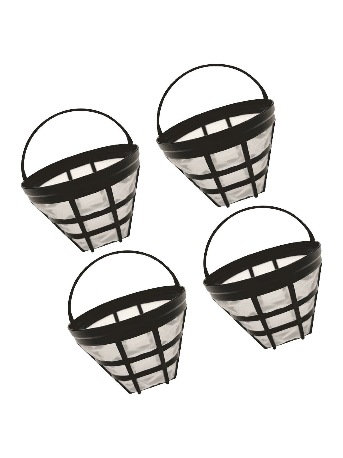 Упаковка из 4 Прочных Кофейных Фильтров-Ситечек Для Приборов типа Корзины на 8 Чашек