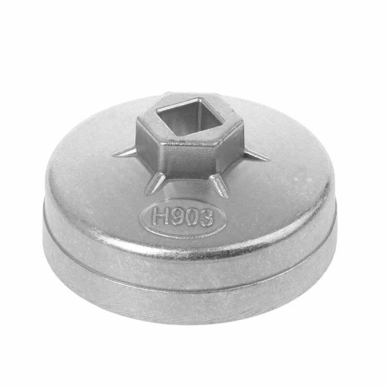 Гаечный ключ 903, 74 мм, 14-шлицевой алюминиевый ключ для снятия масляного фильтра с крышки фильтра из нержавеющей стали для автомобилей Mercedes-Benz