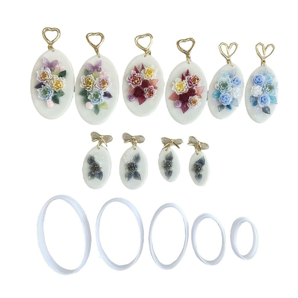 Формы для сережек из глины, Набор 3