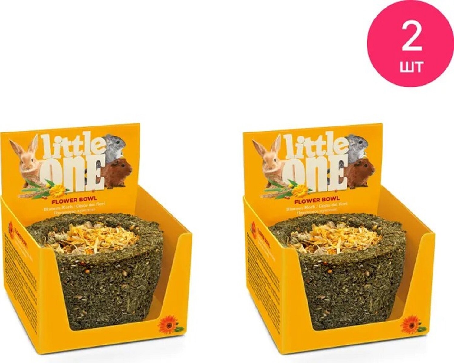 Little One Лакомство для грызунов Цветочное лукошко 120г (2 штуки)