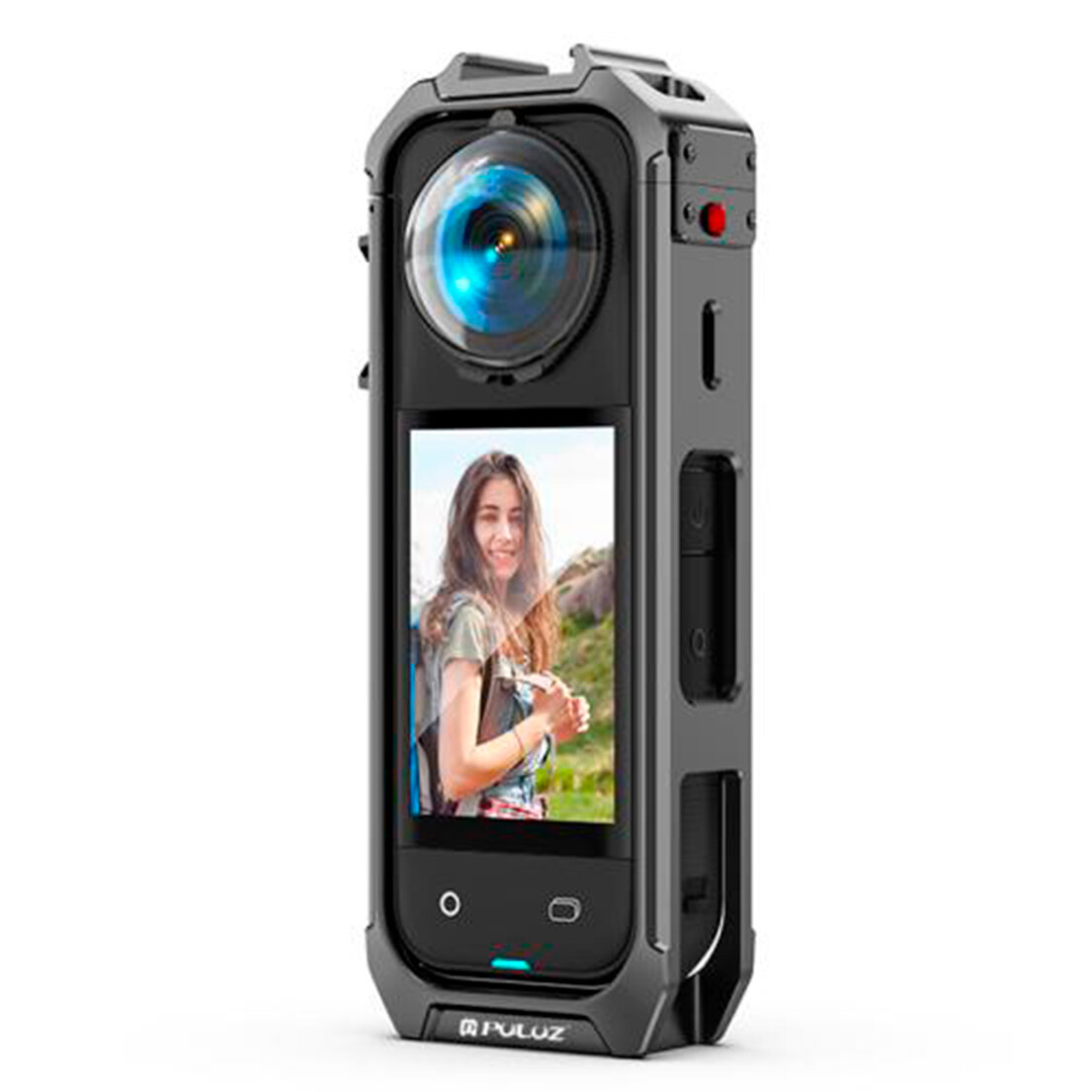 Алюминиевый чехол для экшн камеры Insta360 X5, PULUZ, противоударный, черный