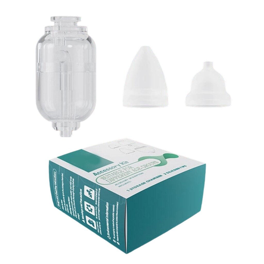 Силиконовая всасывающая головка для носового аспиратора для детей с детьми с камерой для хранения