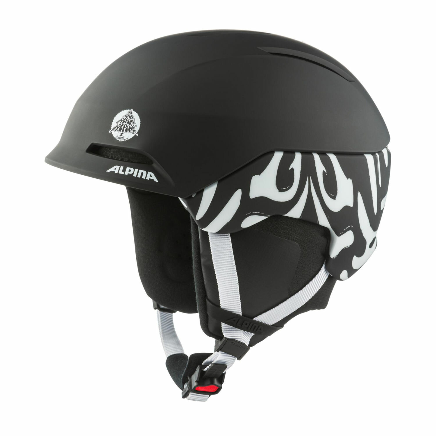 Шлем ALPINA Nax Litoff Black White (см:55-59)