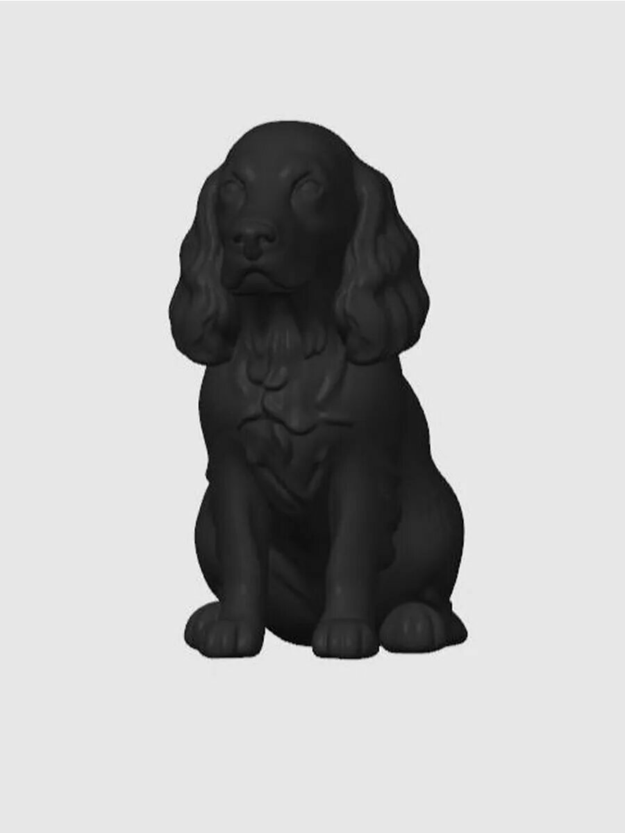 Ростовая статуэтка собаки-Кокер-спаниель (10см, черный)