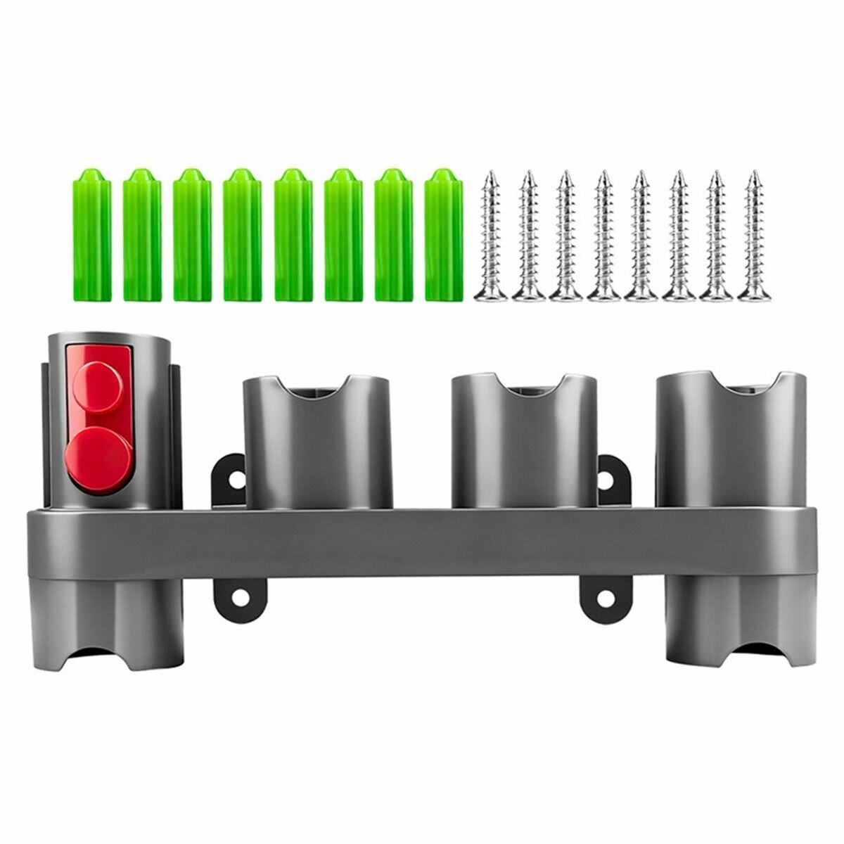 Настенная подставка для хранения пылесосов Dyson V7 V8 V10 V11 V12 V15: держатели, щетки, кронштейн для насадки.