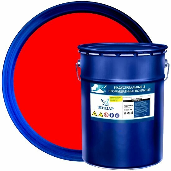 Эмаль Мицар ПФ-133, 25 кг, красный