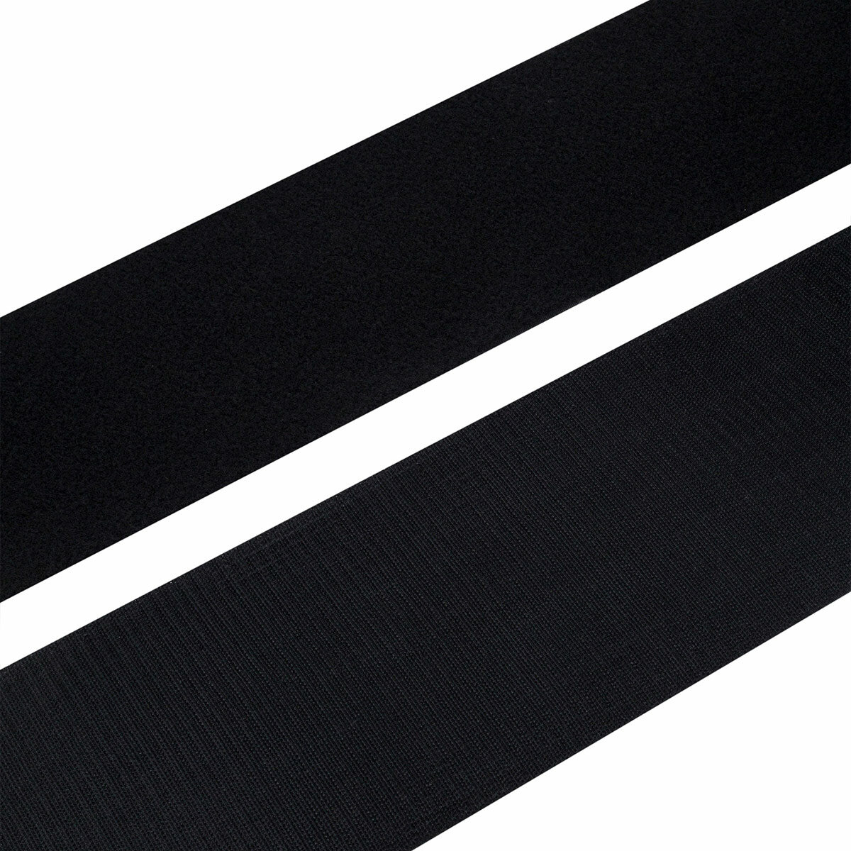 Лента контактная кач. В (30% нейлон, 70% полиэстер) 150мм*25м (белый, черный) (черный), 25 м