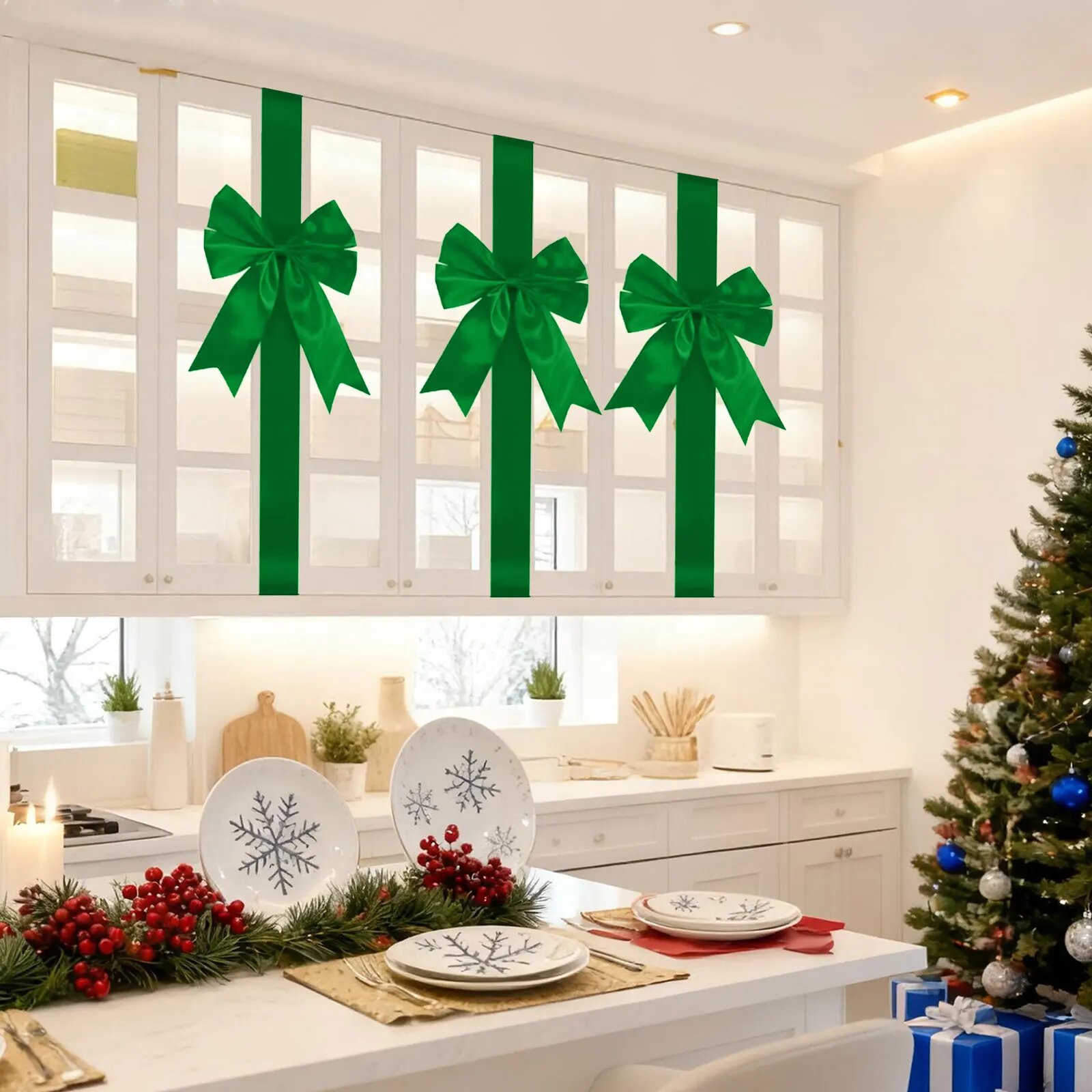 Рождественский бант для шкафа 2 метра B