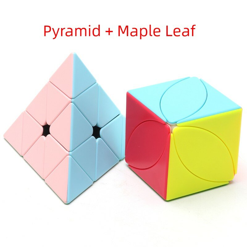 Макарон-пирамида — треугольный кубик Рубика, трехслойный, нерегулярной формы, однотонный, развивающая головоломка для