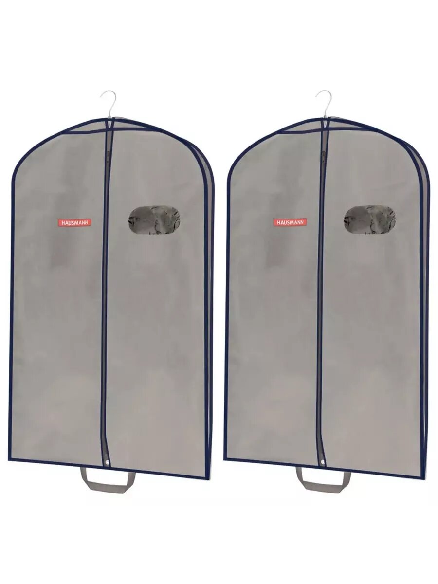 Чехол для одежды с овальным окном и ручками