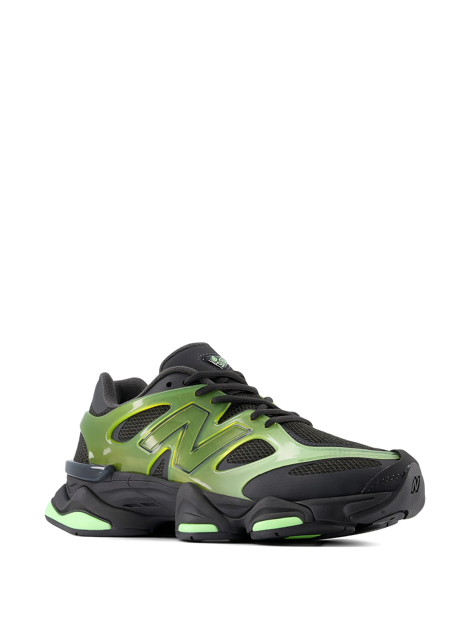 Кроссовки New Balance 9060x Caged Alpine Green, размер 11 US, black/black — фото 1
