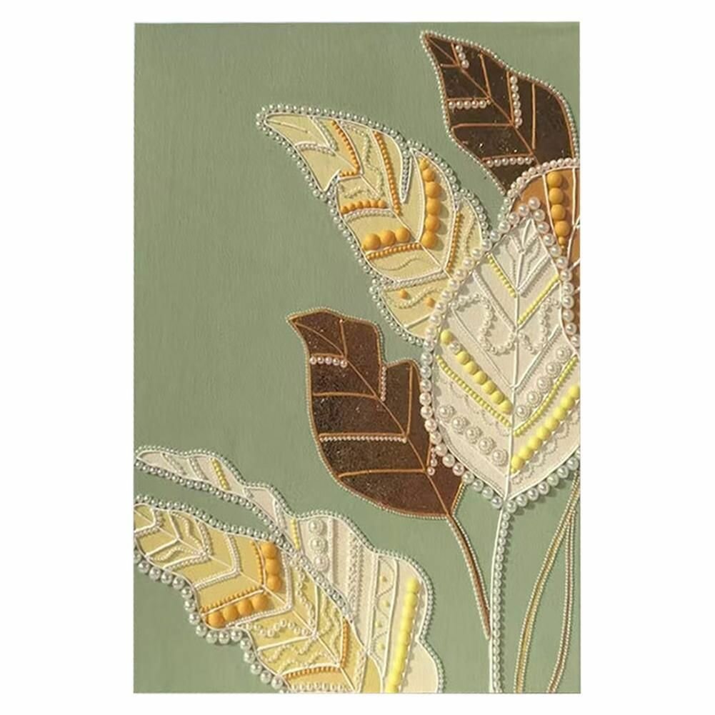 Набор для создания объемной картины с цветами из жемчуга, DIY материалы для рукоделия и релаксации, готовый декор для стены