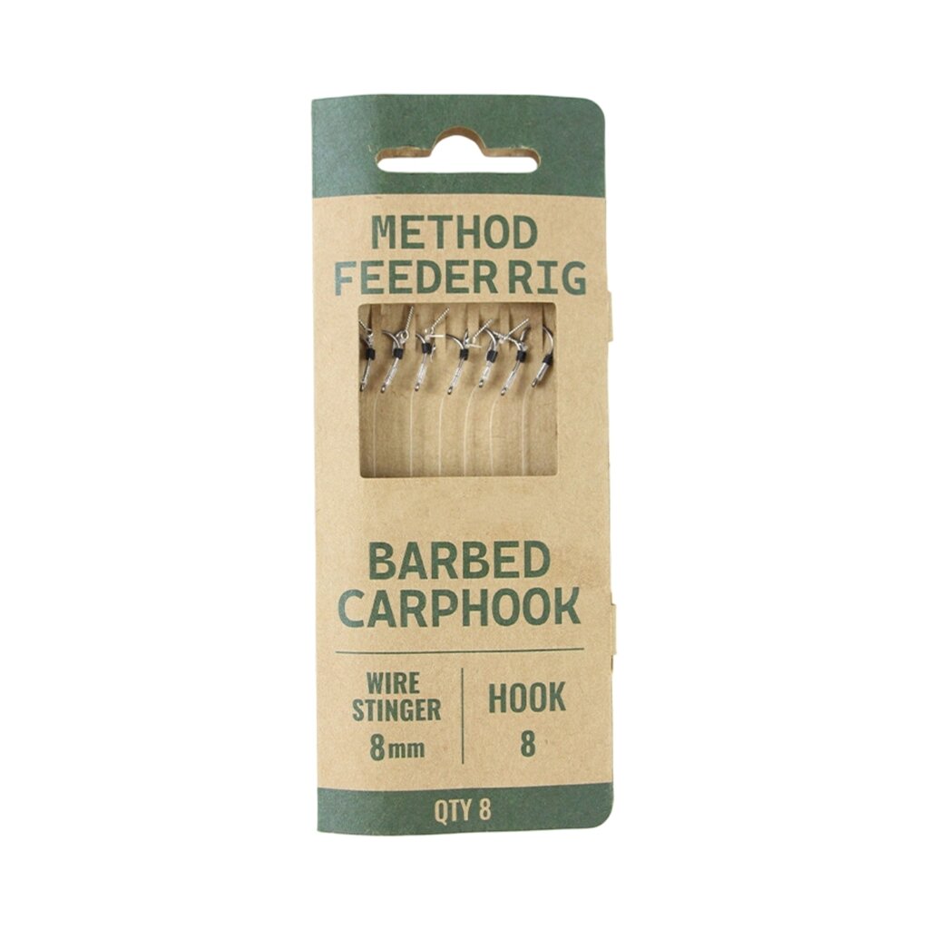 8шт Рыболовные Снасти Методом Колючего Крючка Фидерные Снасти для Озерной Речной Рыбалки