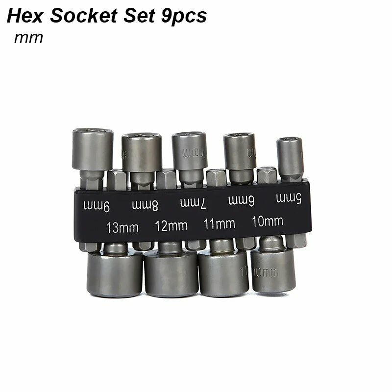 Набор торцевых головок из углеродистой стали atooltour Hex Socket Nut 9pcs