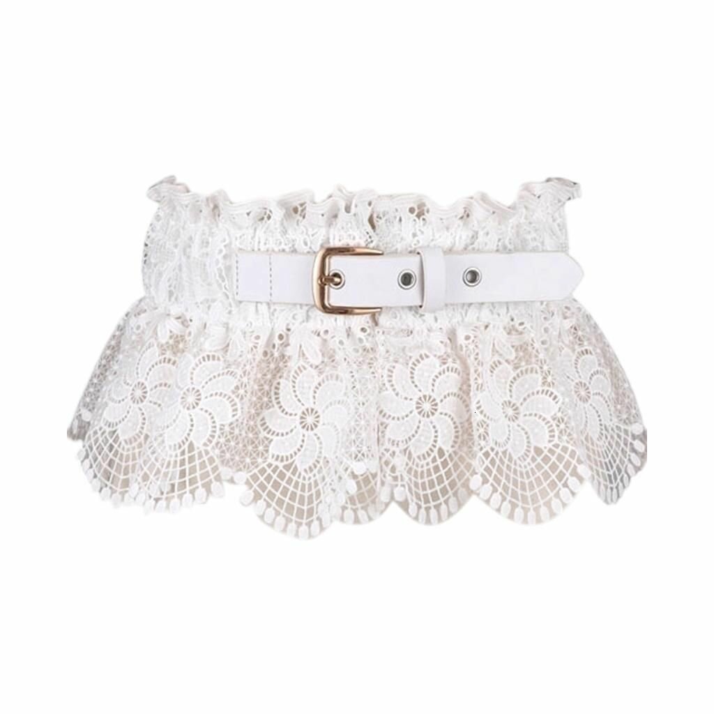 Утягивающий кружевной корсет с цветочным узором, Белый