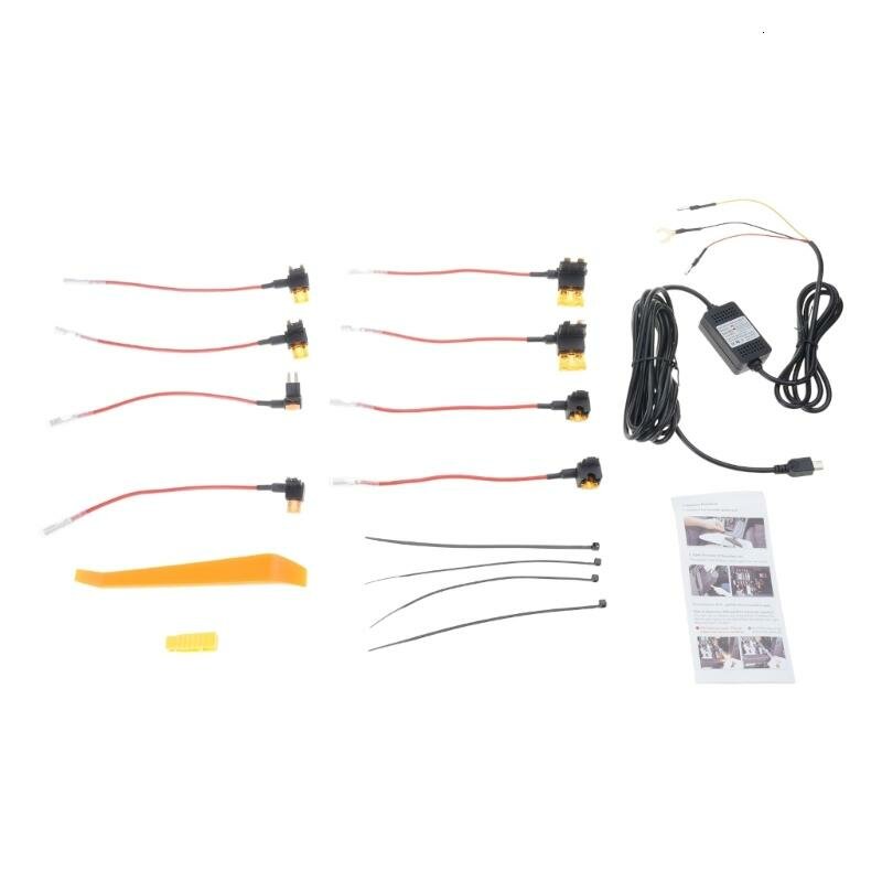 Комплект проводов для видеорегистраторов с USB-C/mini USB, мини-прямая головка