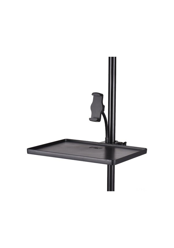 Многофункциональный пластиковый стол для аксессуаров для прямых трансляций - портативная стойка с верхней полкой, микрофоном, звуковой картой и держателем для телефона большого размера