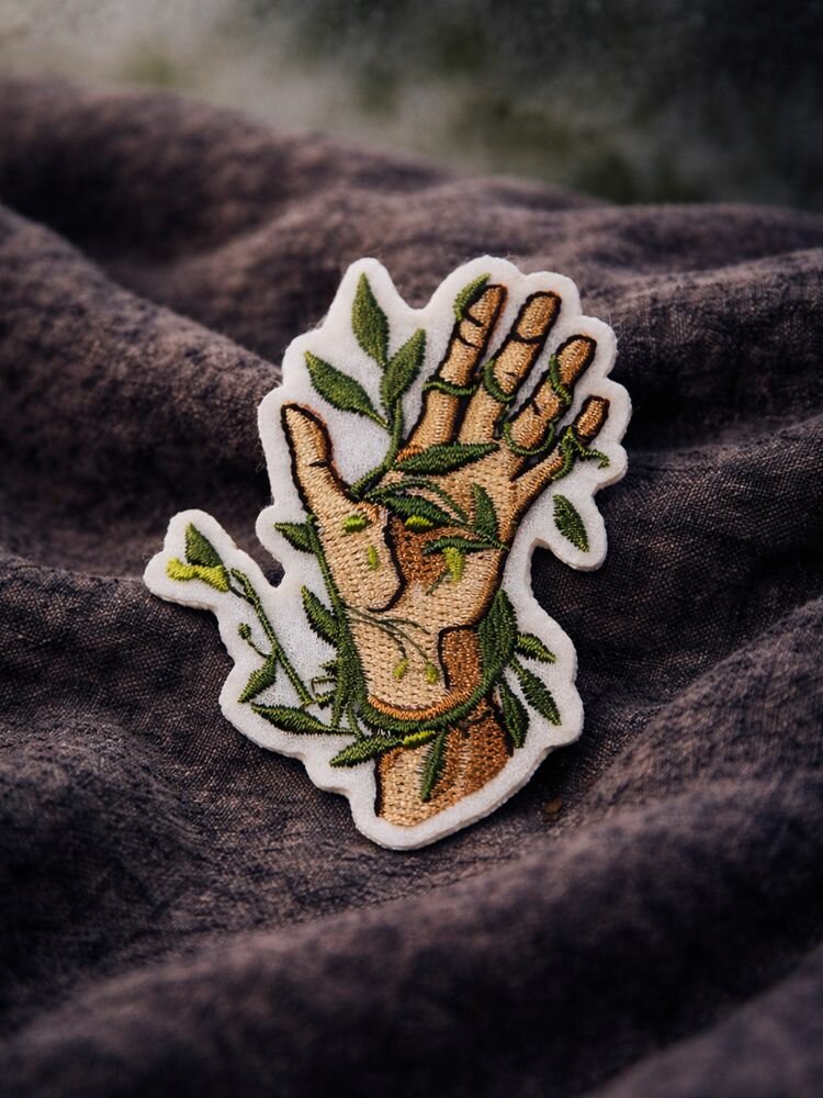 Нашивка Регенерация, термоклеевая заплатка, патч на одежду, 75*57 мм