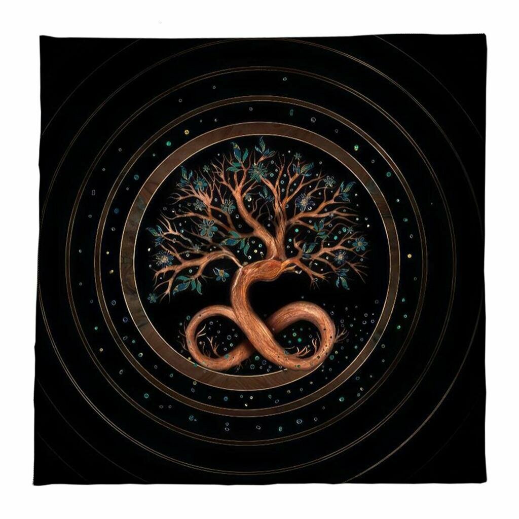 Ткань для гадания на рунах и Таро, Размер 75x75 см