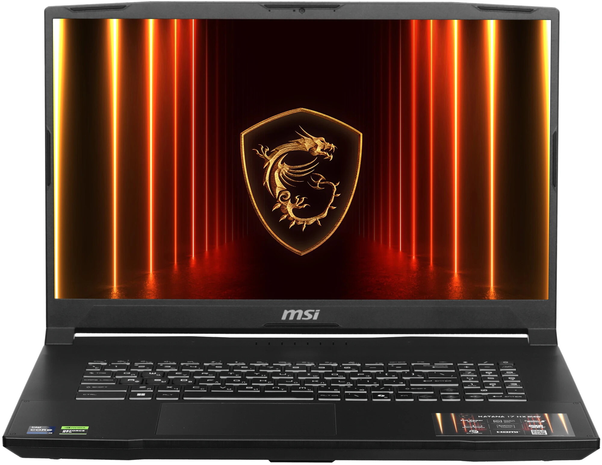 Ноутбук MSI Katana 17, Core i9 14900HX, 16GB, 1TB SSD, RTX 5070, 17,3 2,5K IPS 240 герц, Windows 11, Русская клавиатура