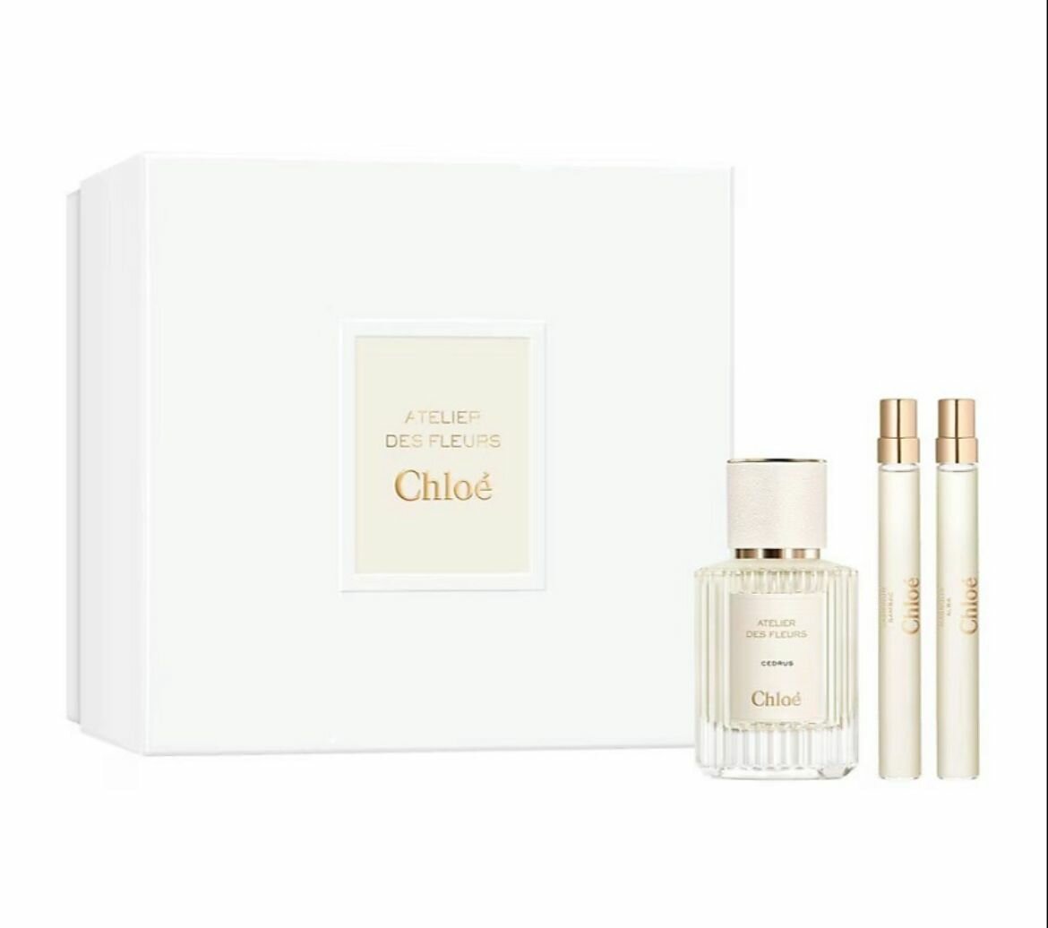 CHLOE ATELIER DES FLEURS CEDRUS Парфюмерный набор 50ml + 10ml MAGNOLIA ALBA + JASMINUM SAMBAC 10мл