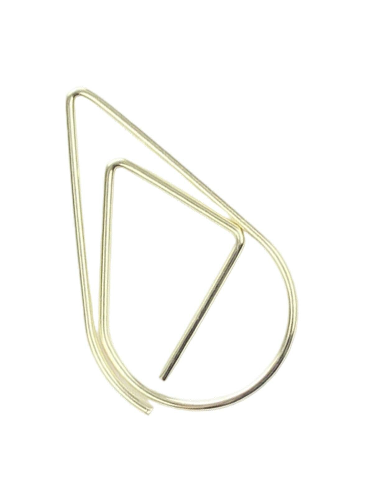 100 шт декоративных скрепок Креативные закладки скрепка для бумаги в форме капли воды