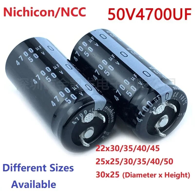 Nichicon/NCC алюминиевые конденсаторы 4700uF 50V 50V4700uF 25x50 2Pcs